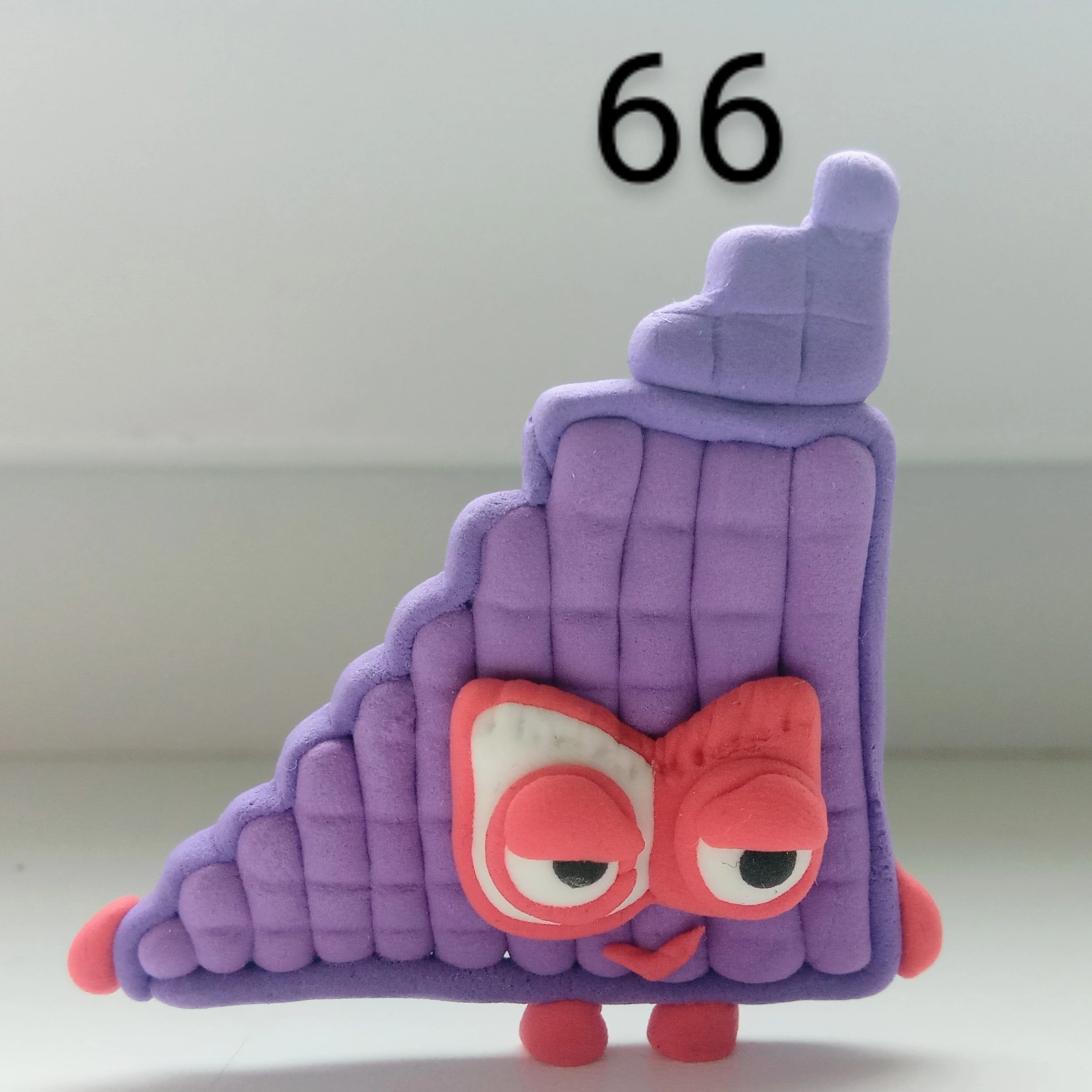 My clay numberblock 66 He has my voice and he is 11 step | Fandom