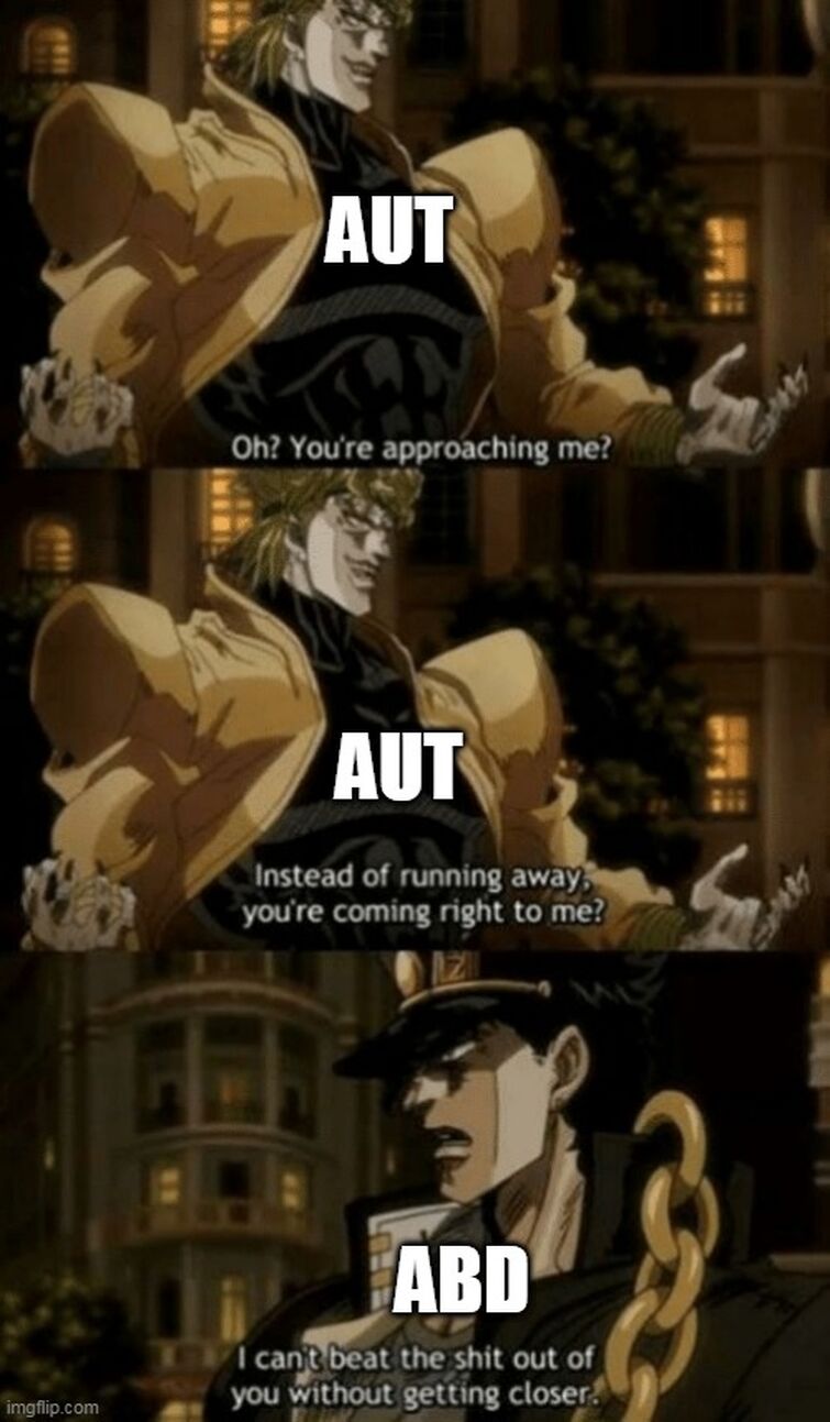 Another meme for AUT vs. ABD. | Fandom
