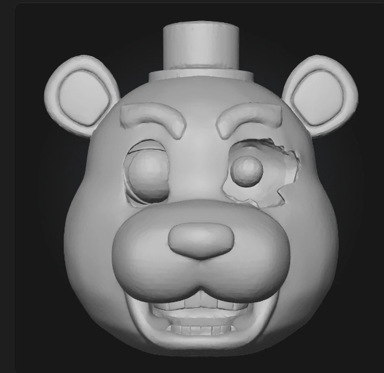 I made a freddy head model | Fandom