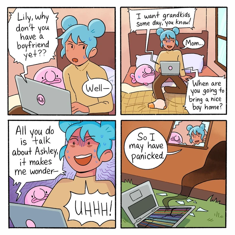 Relatable comic. (By Blobbynfriends on twitter) | Fandom