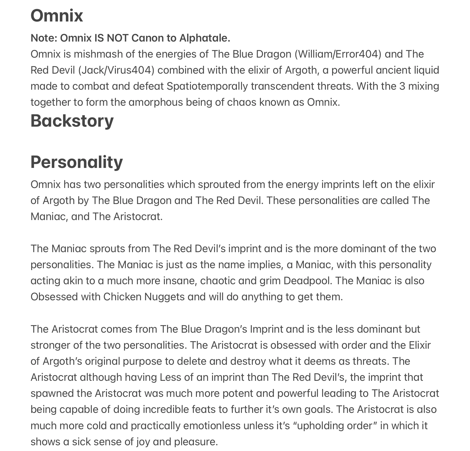Omnix Progress | Fandom