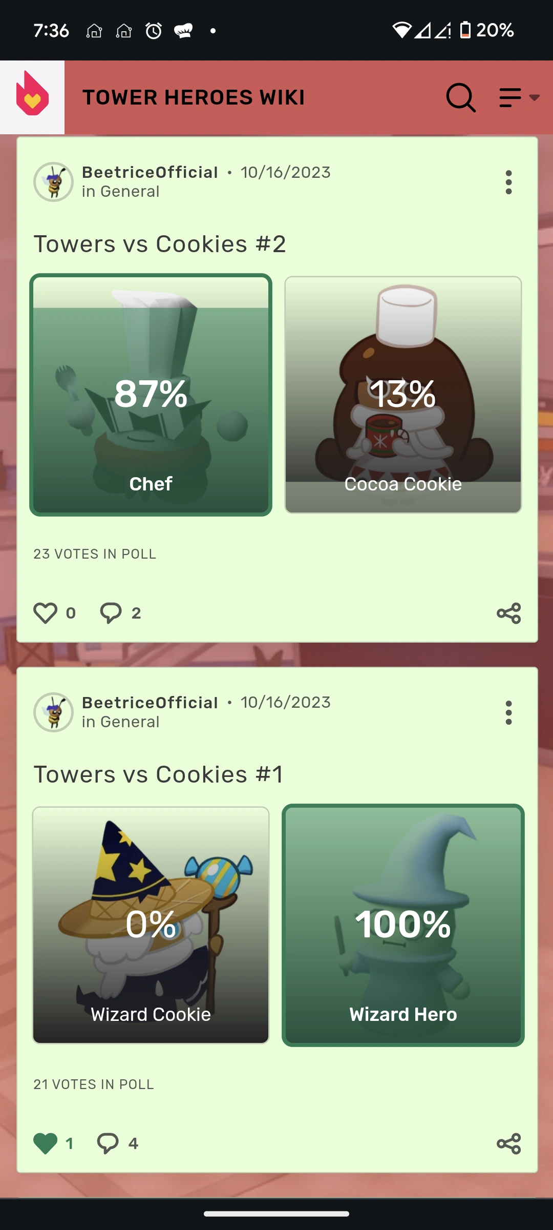 Towers vs Cookies Results | Fandom