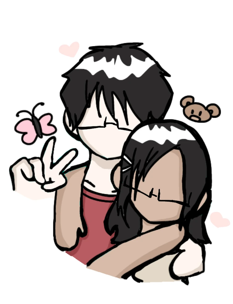 art i did of me and my bsf :D | Fandom