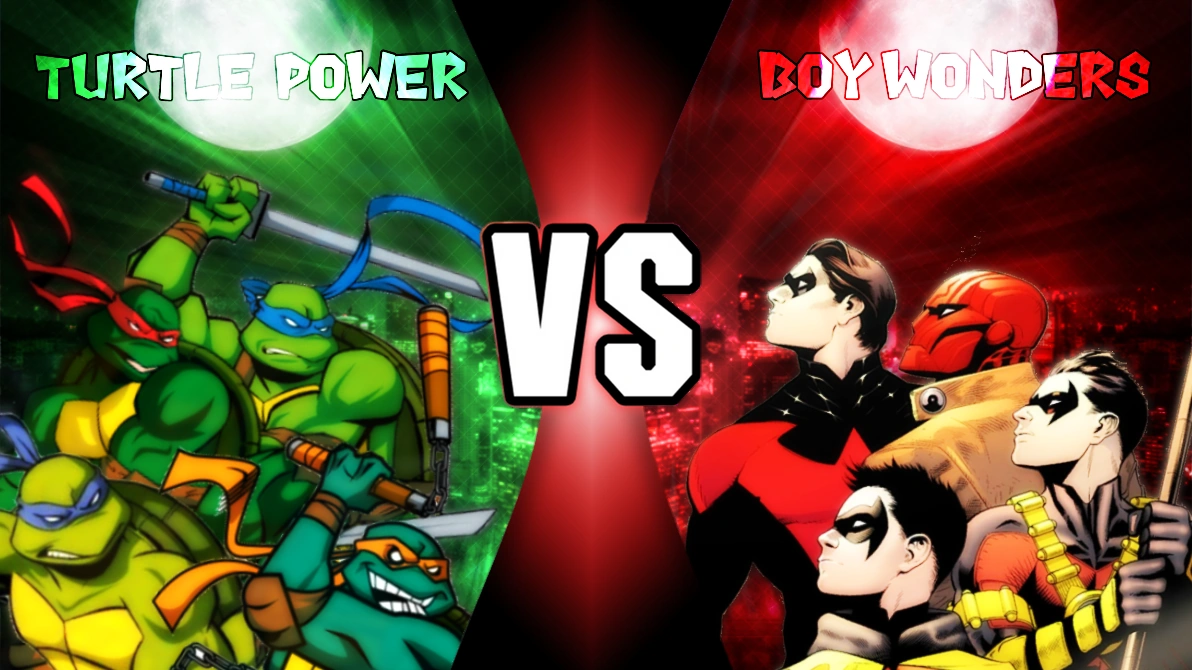 "We Fade Into The Knight" (Ninja Trutles vs The Robins) [TMNT vs DC ...