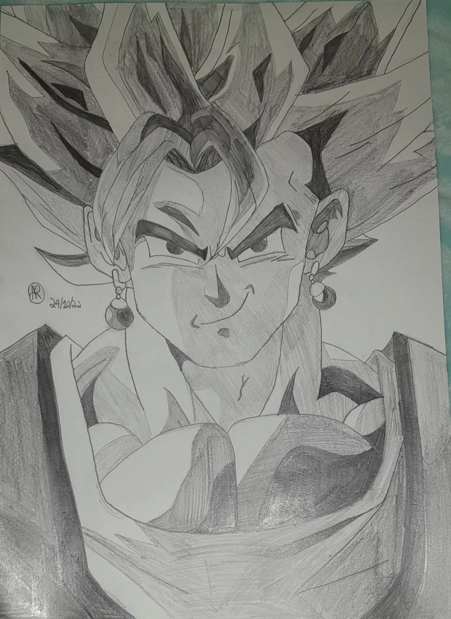 SSJ Blue Vegito Drawing | Fandom