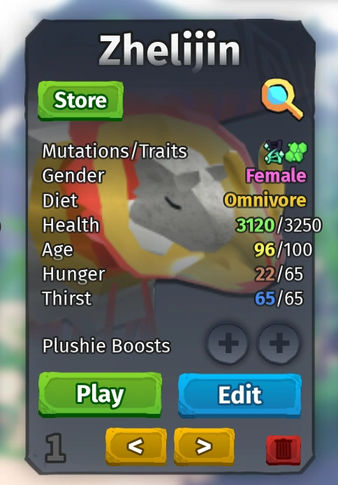 selling for 4k-5k: glowtail + health trait zhel | Fandom