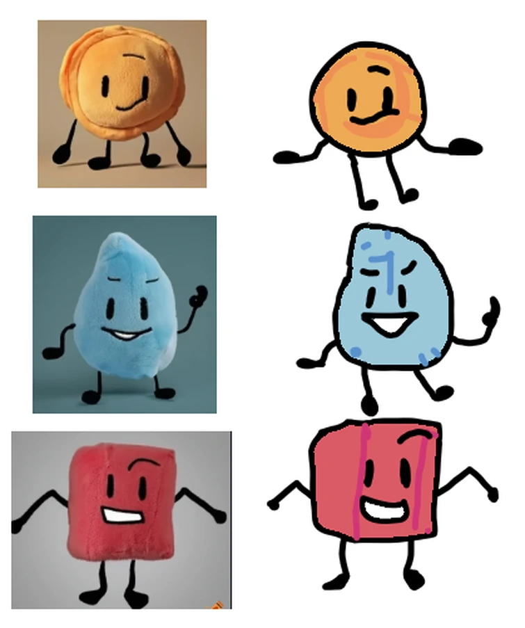 drawing AI bfdi plushies | Fandom
