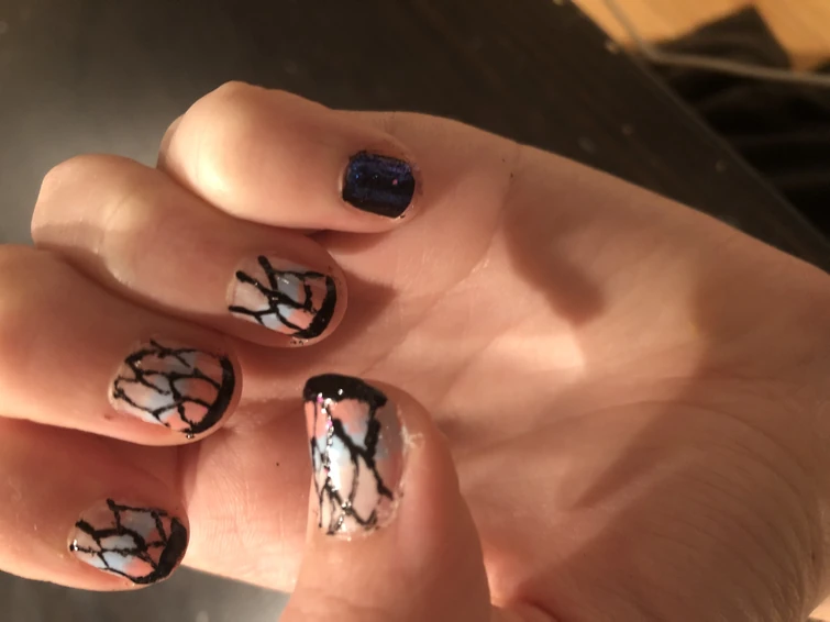 Shinobu themed nails 💅 | Fandom