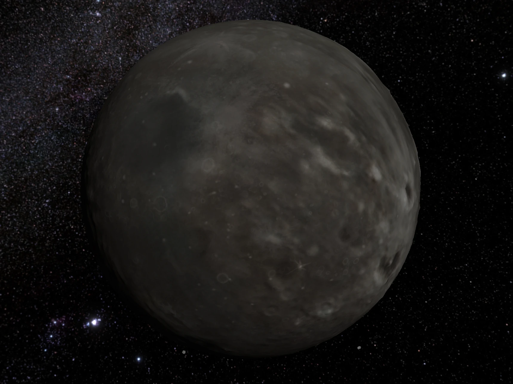 Oberon in Solar system sim but I meshed Astra-Planetshine‘s texture ...