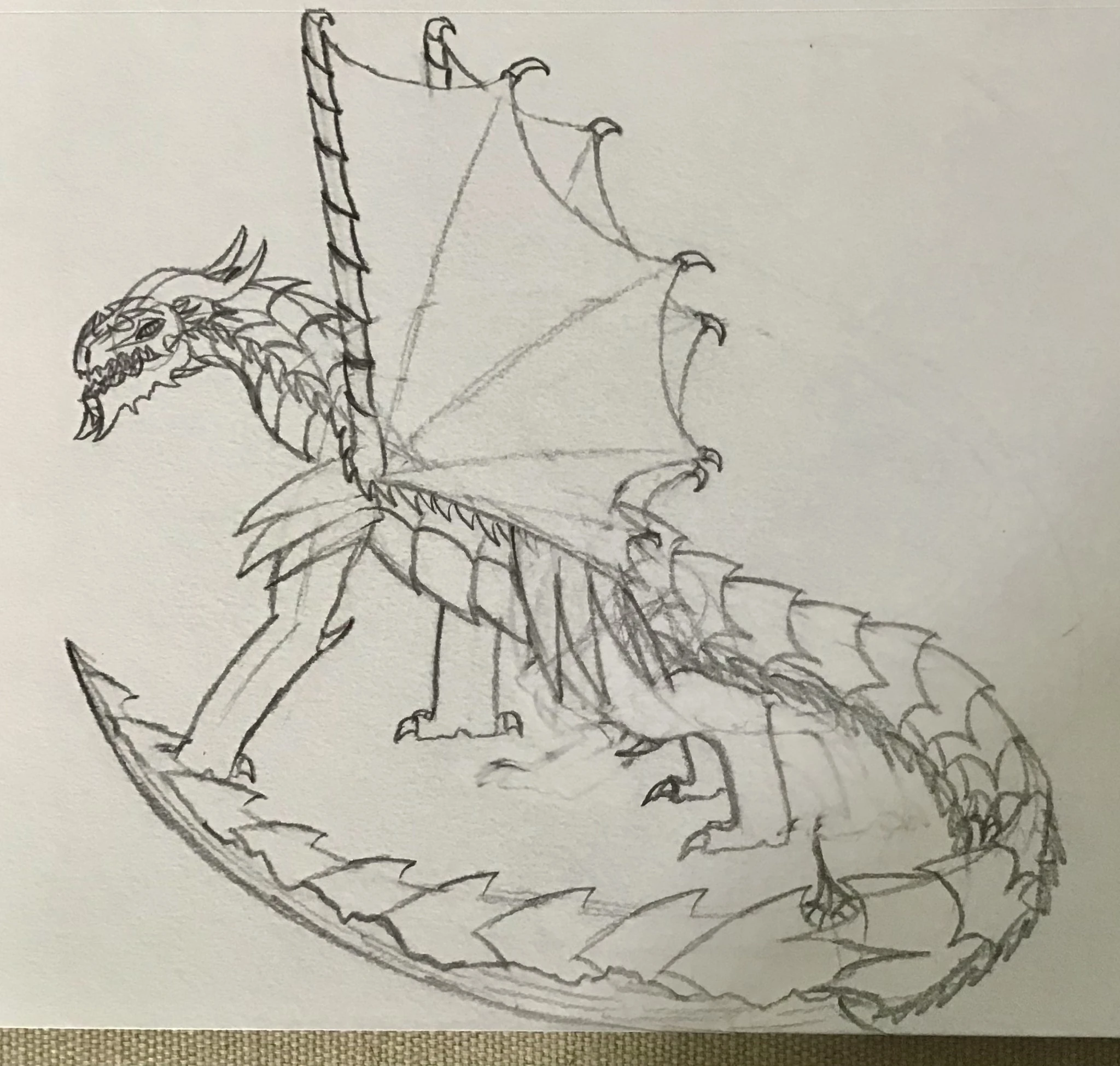 Completed Draconic Tail-Blade Art! | Fandom