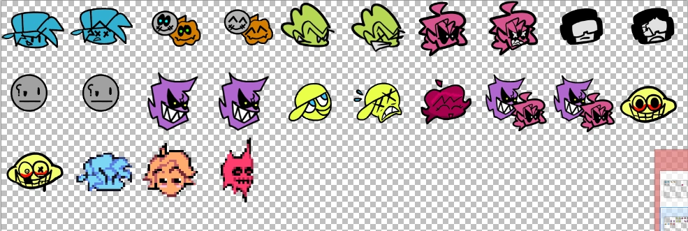 started to redraw fnf icons here are some I did | Fandom