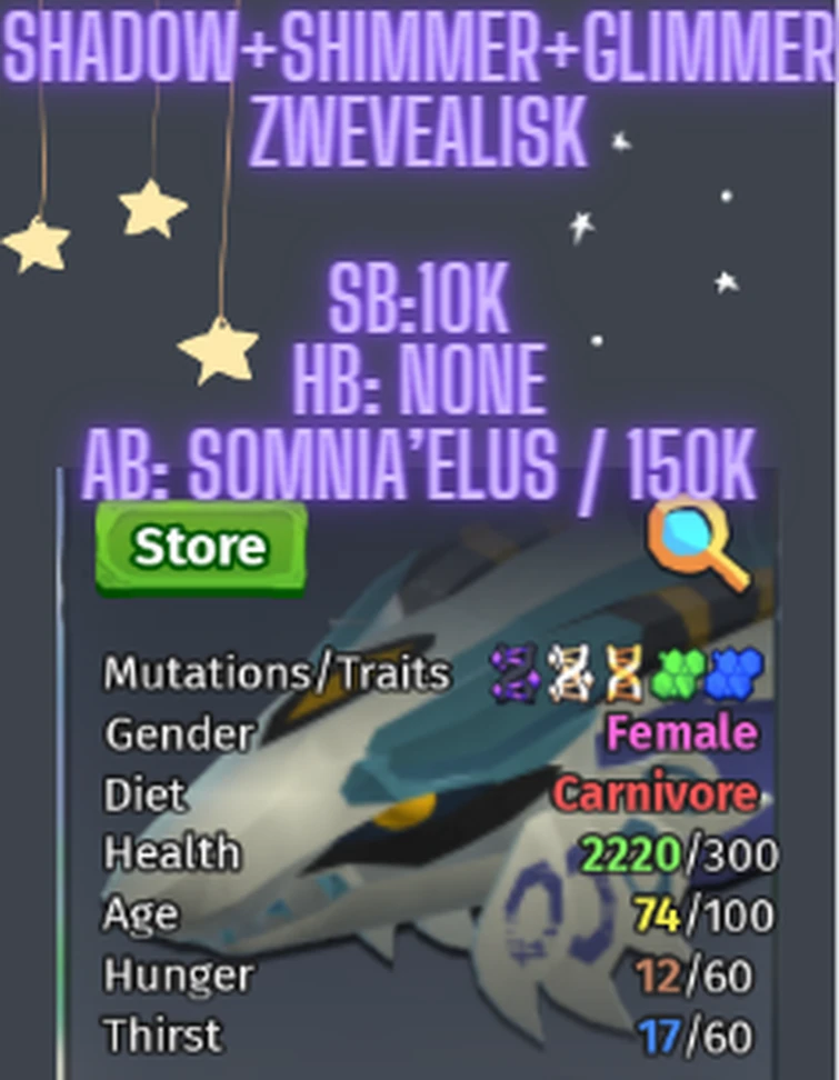 Shadow/Shimmer/Glimmer Zwevealisk | Fandom
