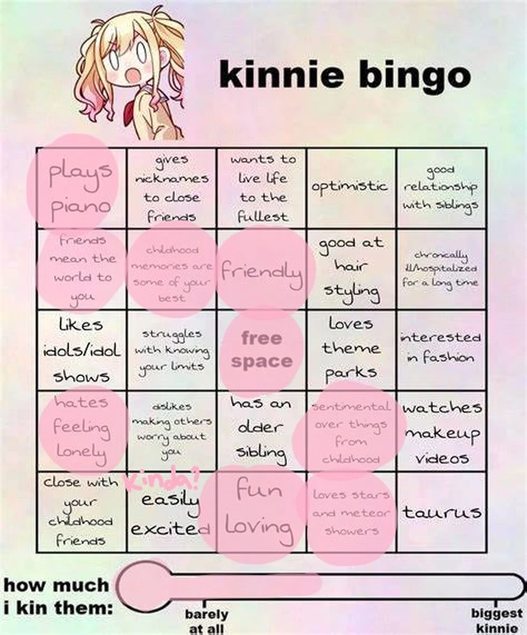 i did a saki kinnie bingo | Fandom