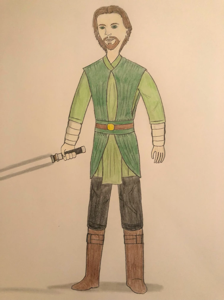 🎨 {NJO} My Drawing of Corellian Jedi Master Corran Horn | Fandom