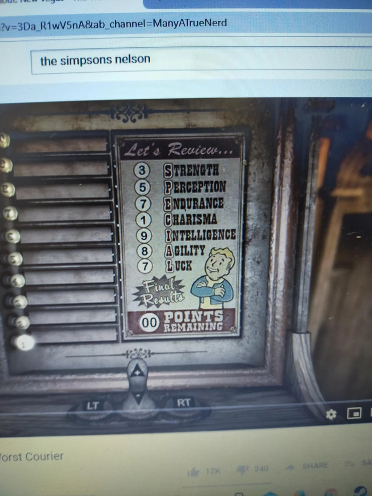 Fallout 3 starting stats | Fandom