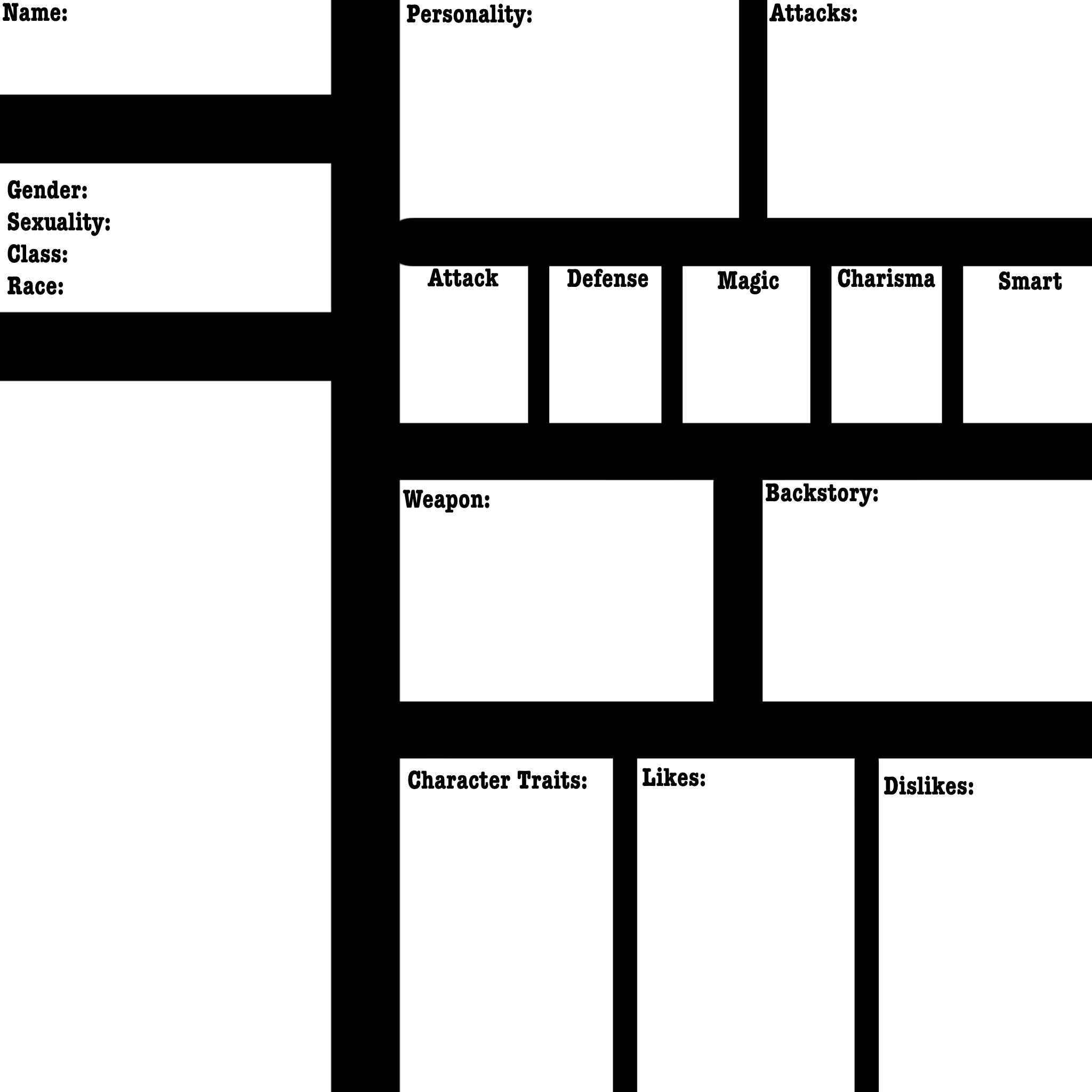 RPG CHARACTER OC TEMPLATE FR FR!! | Fandom