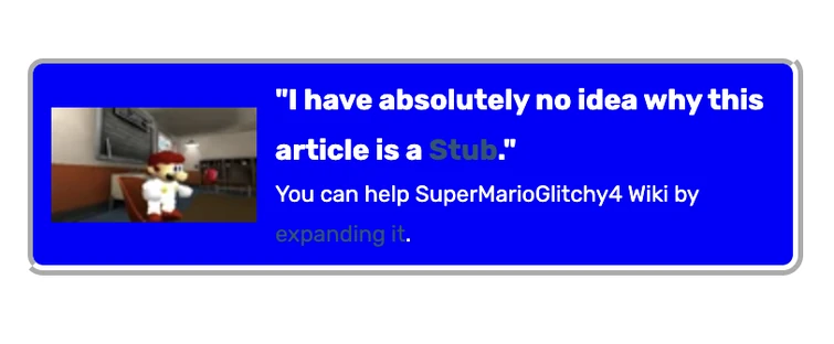 If there is Stub and Gallery stub | Fandom