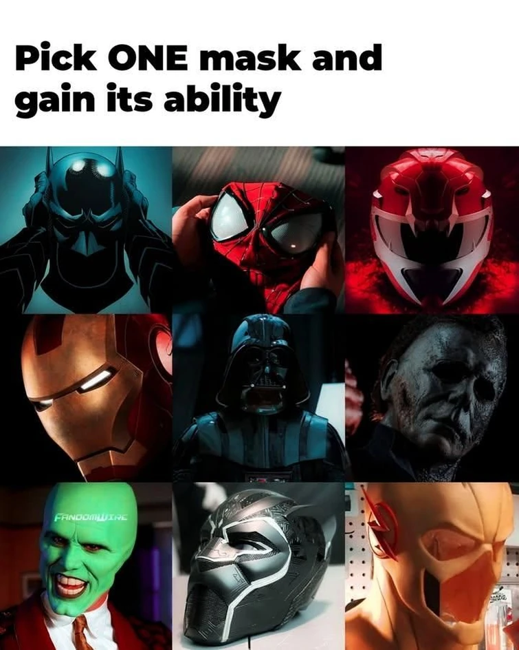 Which mask you picking? | Fandom