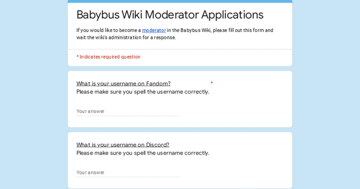 Staff Applications | Fandom