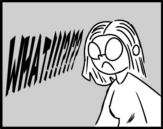 A panel from meh comic | Fandom