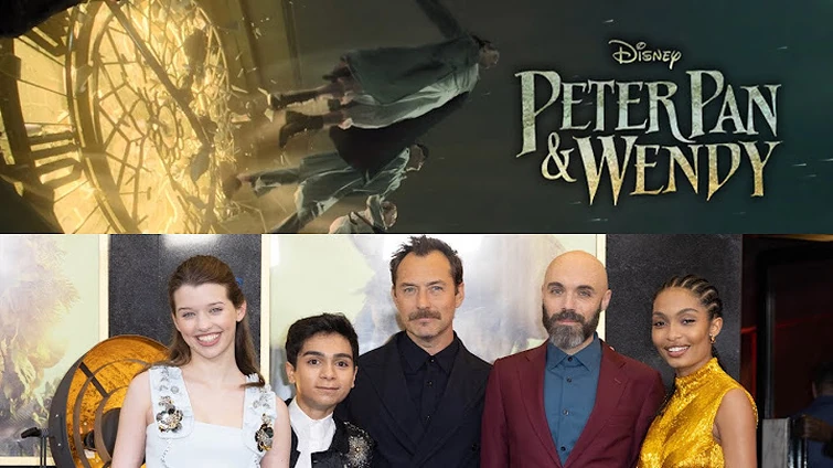 Peter Pan and Wendy World Premiere red carpet B-Roll and cast ...