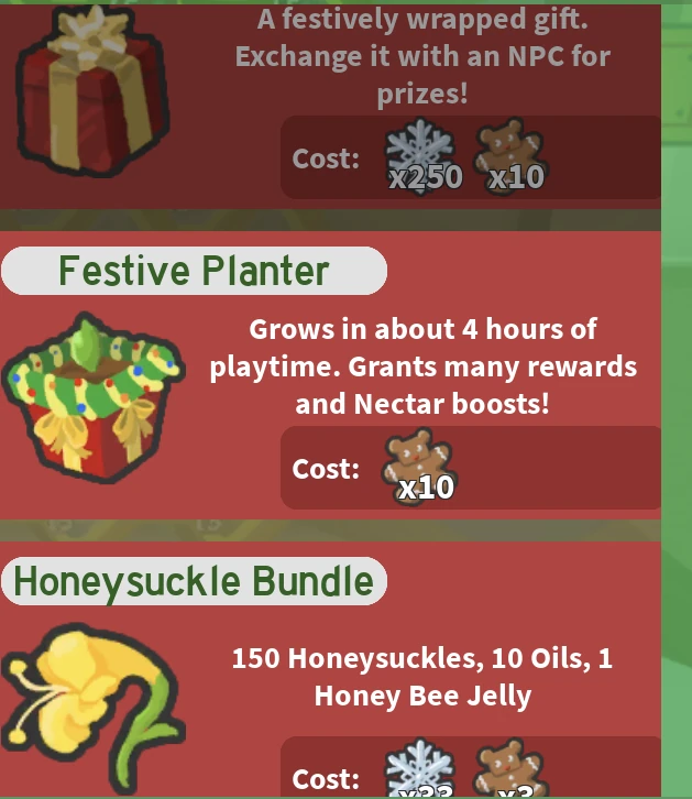 New beesmas catalog | Fandom