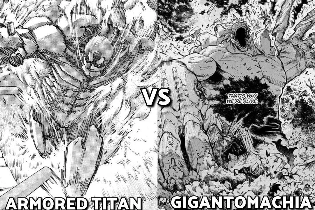 Armored Titan vs. Gigantomachia | Fandom