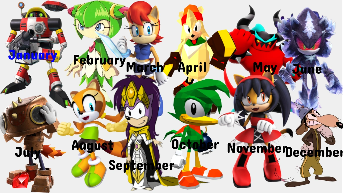 Which Sonic Character Is Your Birth Month? (Part 3) (Marine Render ...