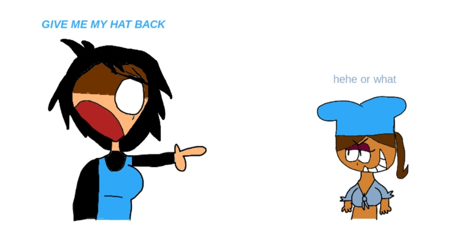 just realized no one ever seen penne without her hat on, lets change ...