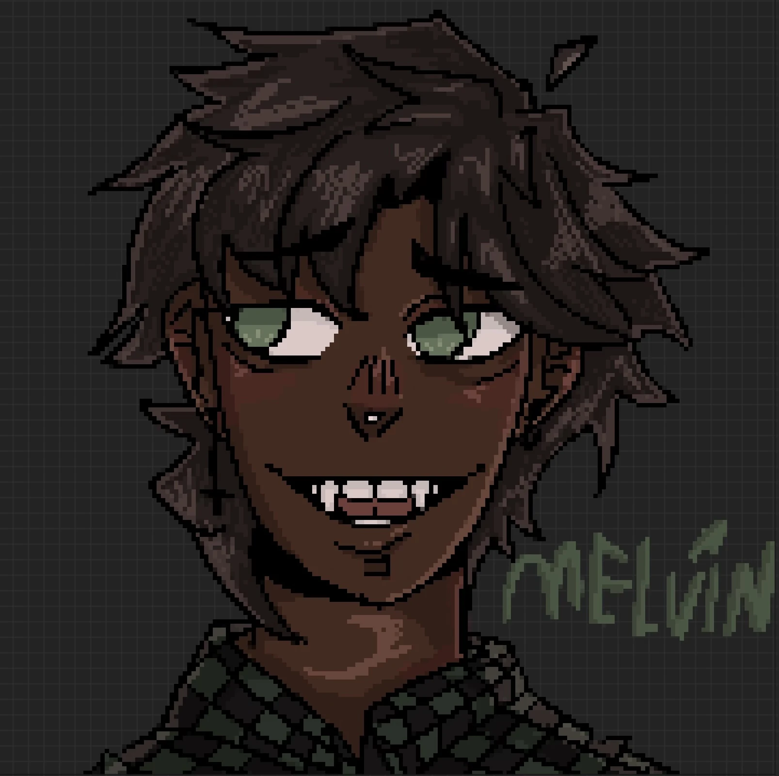 Drawing pixel art of my dragons as humans #2 Melvin | Fandom