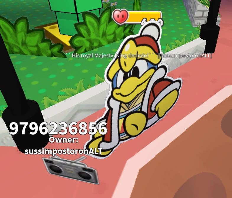 just rping as dedede in SB rp (its a paper mario roleplay game on ...