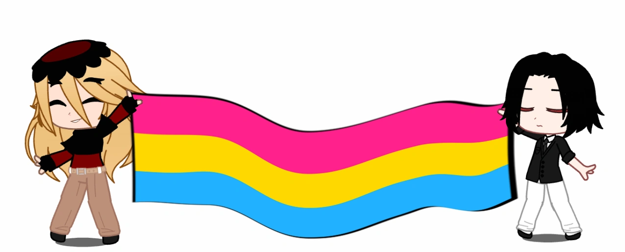 Doma and Muzan holding the pan flag | Fandom