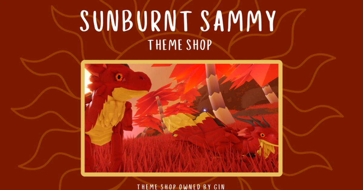 SUNBURNT SAMMY THEME SHOP (CURRENTLY OPEN FOR ORDERS!) | Fandom