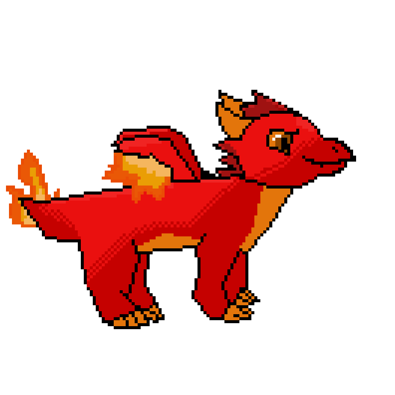 Pixel Flame Dragon | Fandom