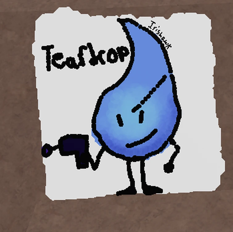 Teardrop drawing I did on roblox spray paint!! | Fandom