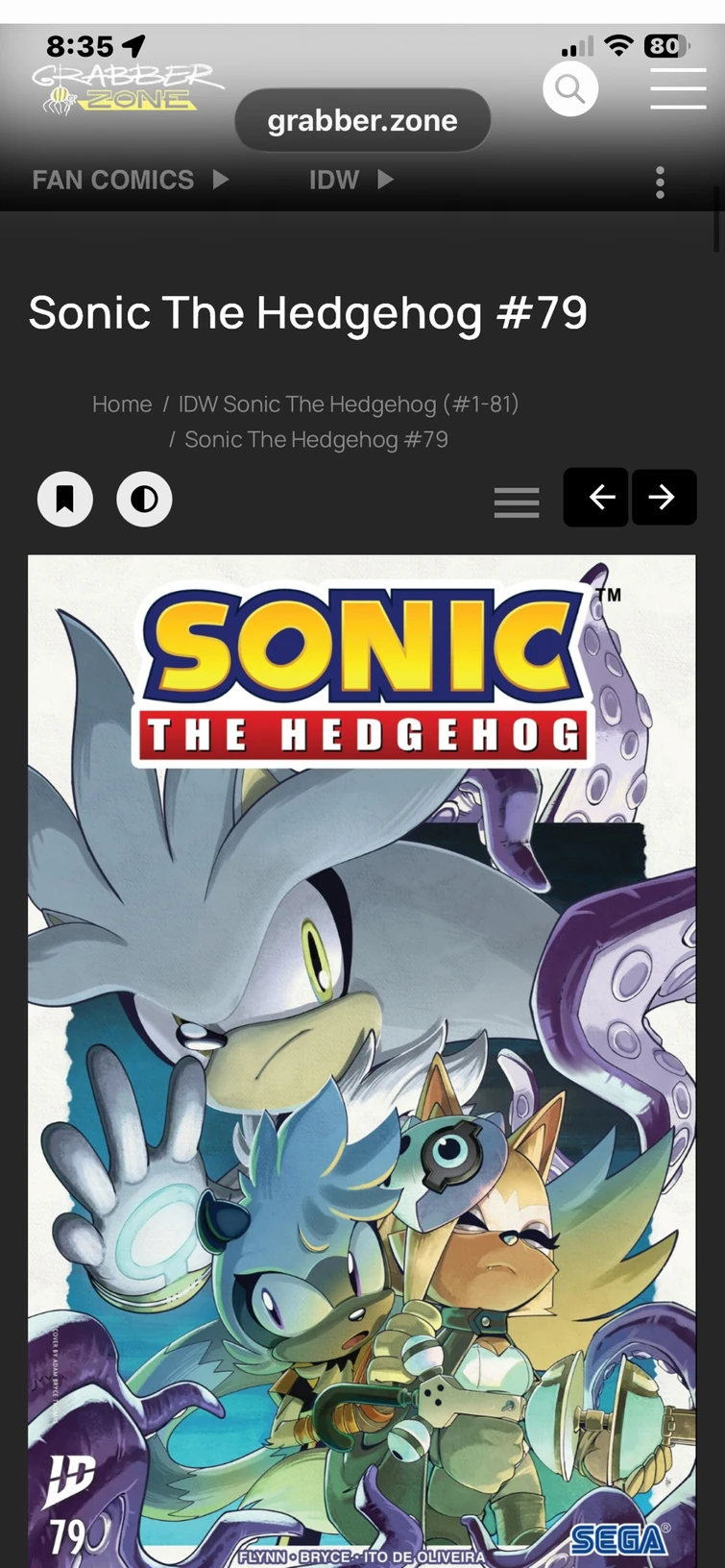I just read issue 79 of the Sonic IDW comics and I was in shock at the ...