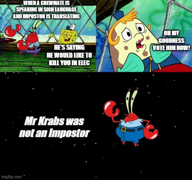 Who is an Impostor under the sea? Spongebob X Among us Meme | Fandom