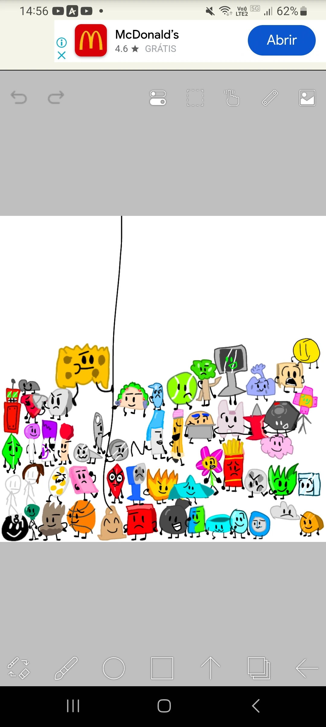 All BFDI characters featured in this art!(Requests are open) | Fandom