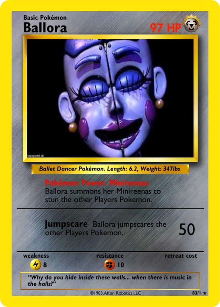 I made fnaf pokemon cards | Fandom