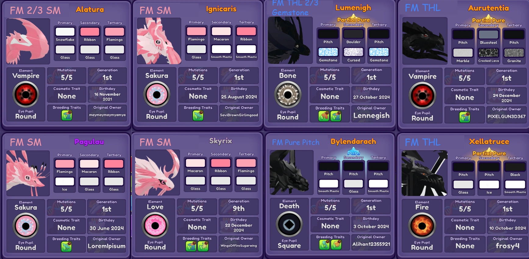 LF BM THEMED counterparts of these dragons! | Fandom