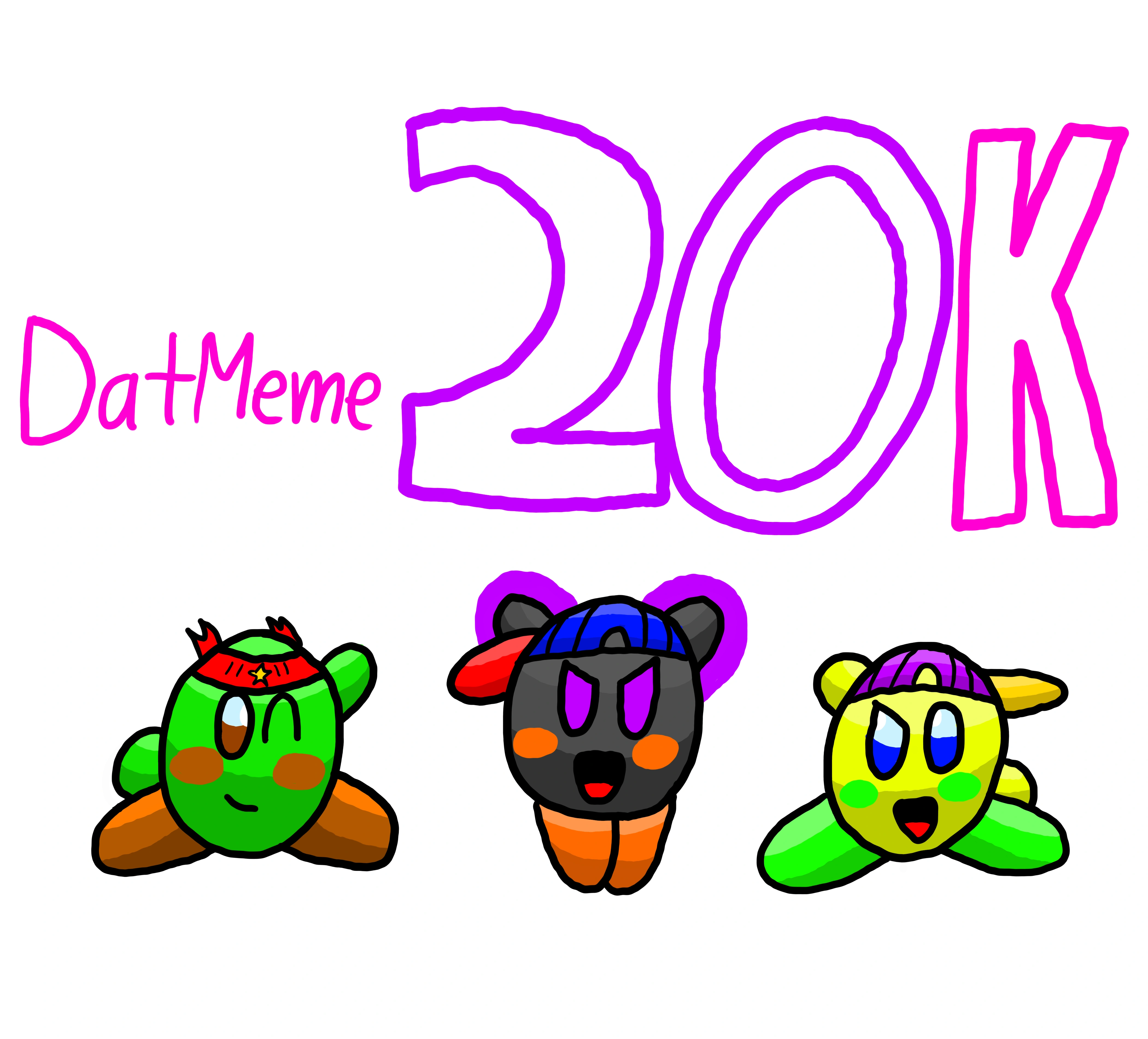 Made this art over on the Kirby wiki to celebrate 20k posts. | Fandom