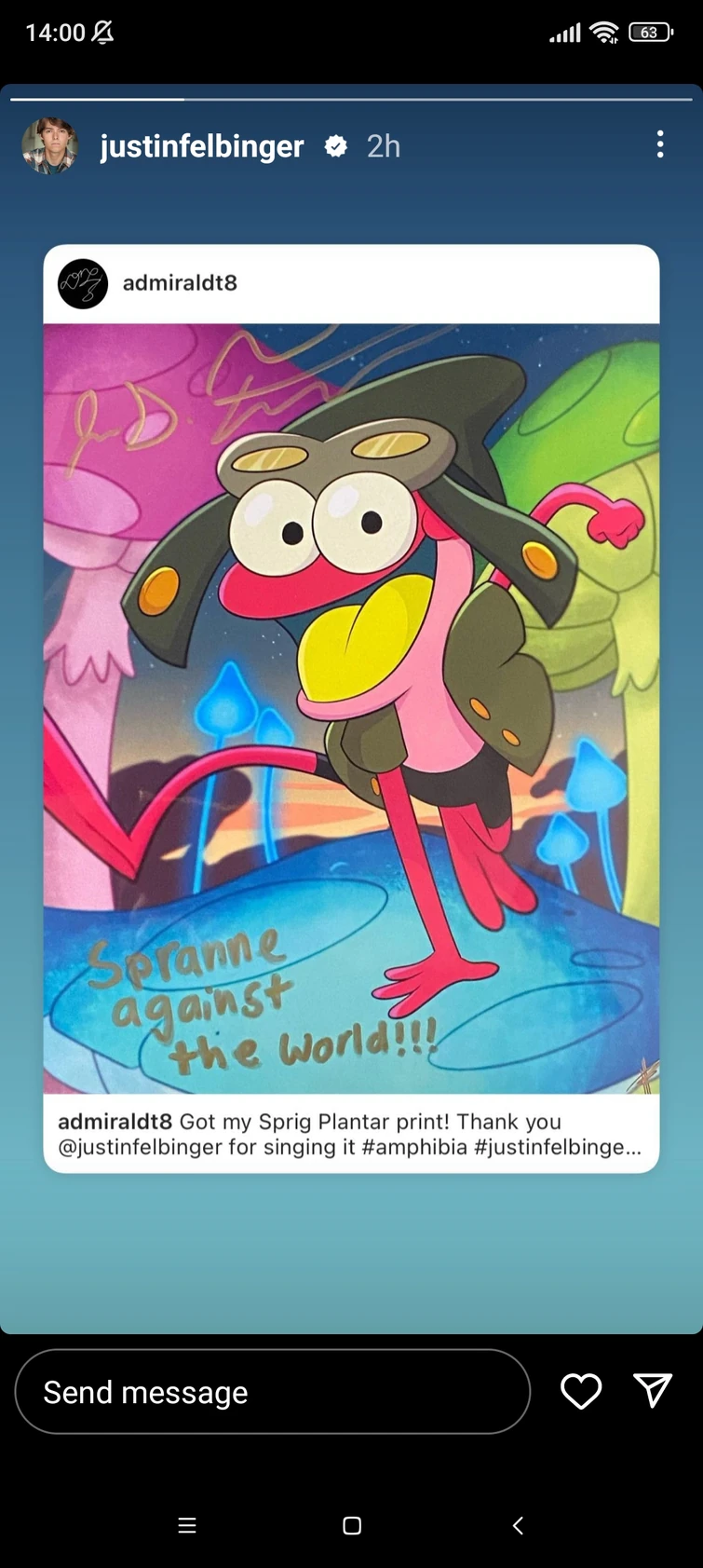 Recently Sprig's voice actor liked some fan's signature but here's a ...