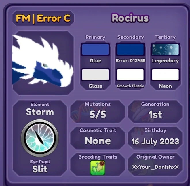 (Updated) T/S 1/3 error Roc | Fandom