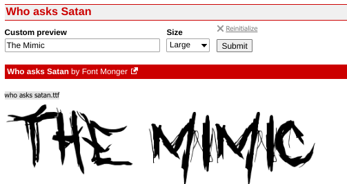 Hey guys i found the font for the title | Fandom