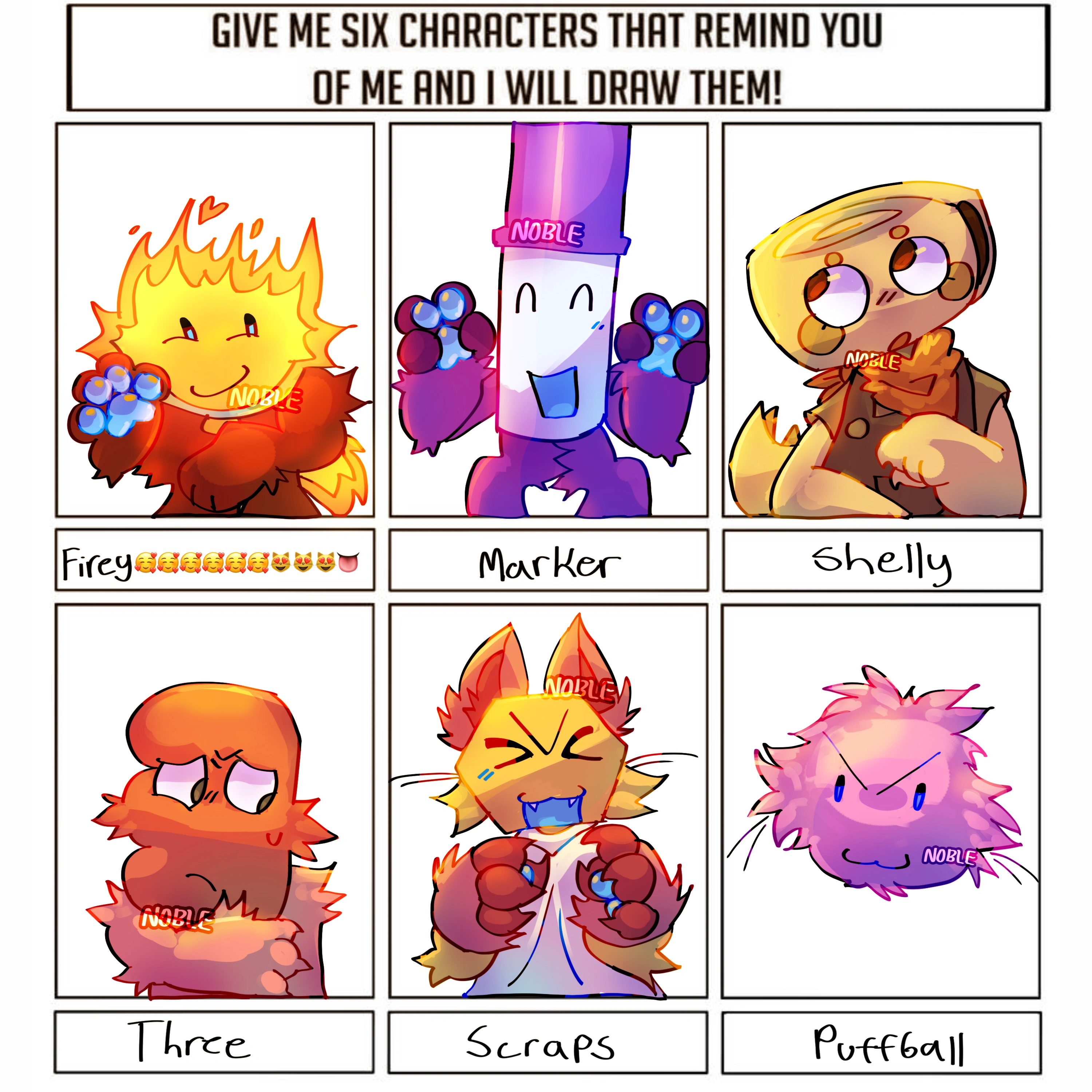 I finished.the six characters thing | Fandom