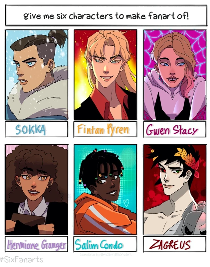 6 Fanarts Challenge | Fandom