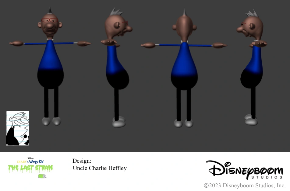 I made an Charlie Heffley and Frisky artwork for Diary of a Wimpy Kid ...