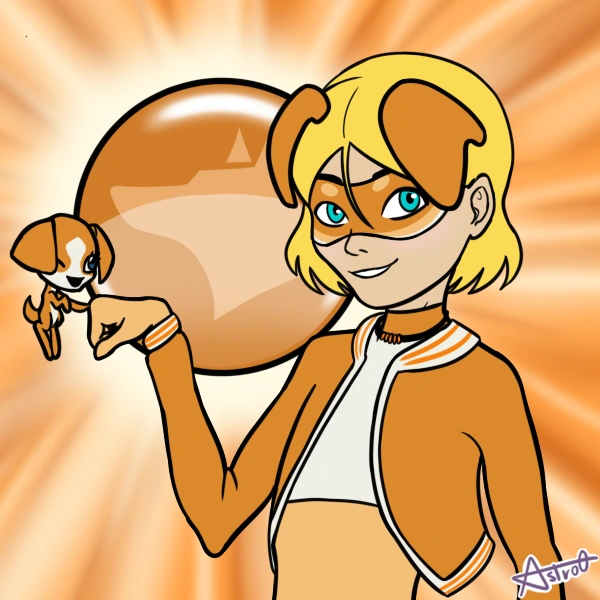 Zoe with the dog miraculous | Fandom