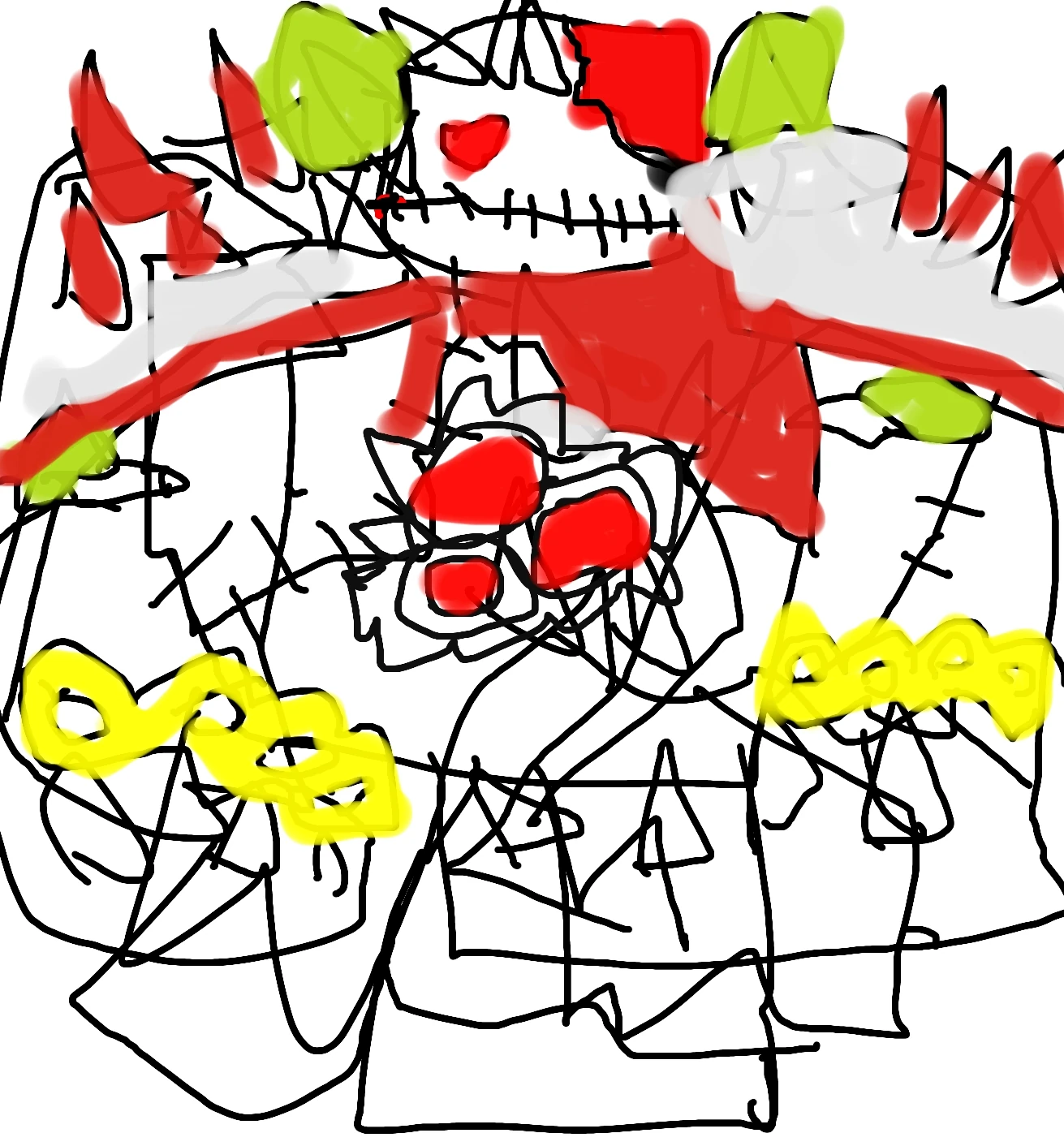 revived monster there wasn't much space in ibispaint so it was hard for ...