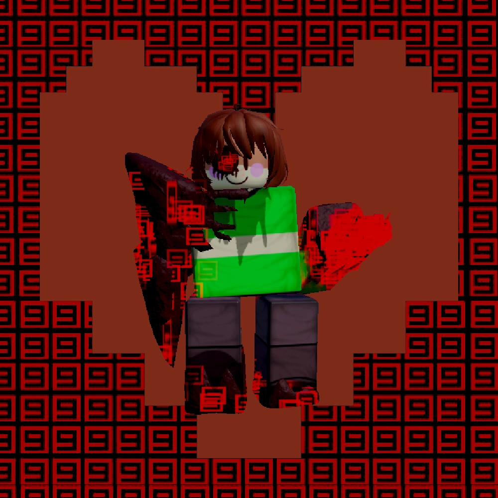 Decided to make a silly "What-if" Chara skin for John Doe since i'm ...